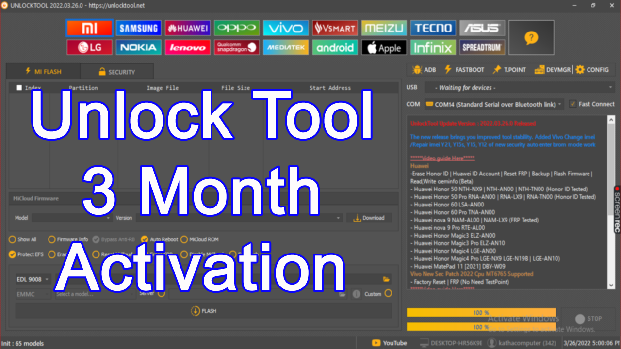 UnlockTool 3 Month Activetion - GSM Alo